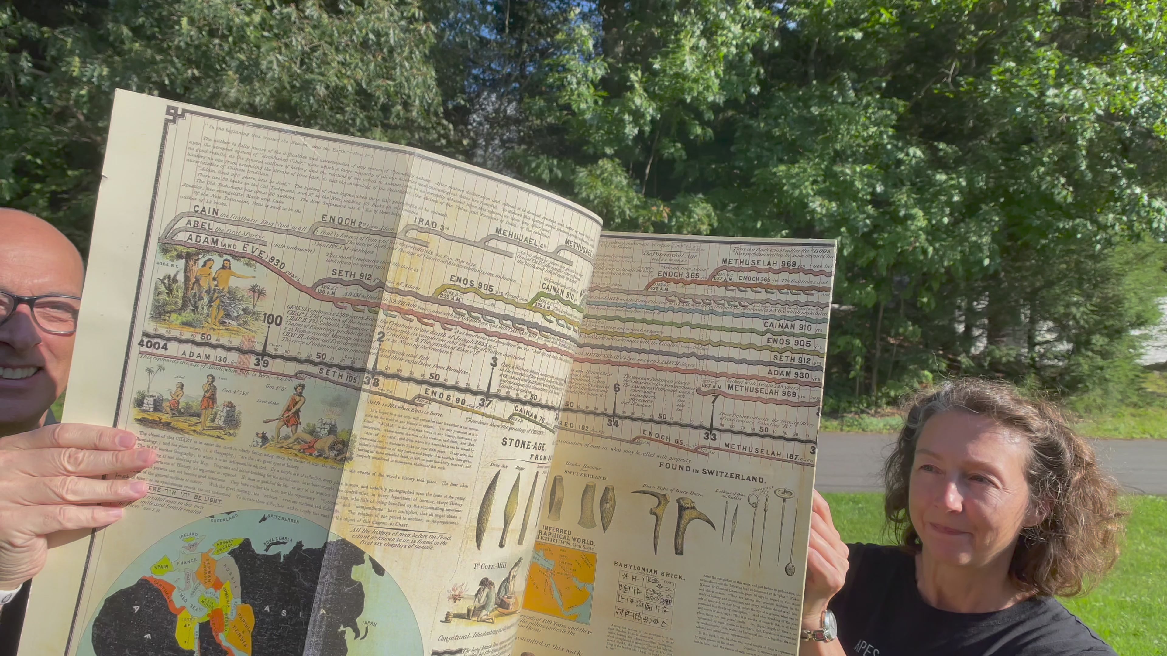 Adams Time Chart (Hardcover) Map of History – Lost World Museum